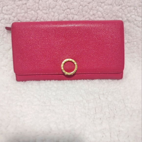 BVLGARI | Bags | Bvlgari Pink Long Wallet | Poshmark